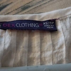 Dex Clothing | Tops | Dex Clothing White 0 Cotton Shirt Size Xs | Poshmark